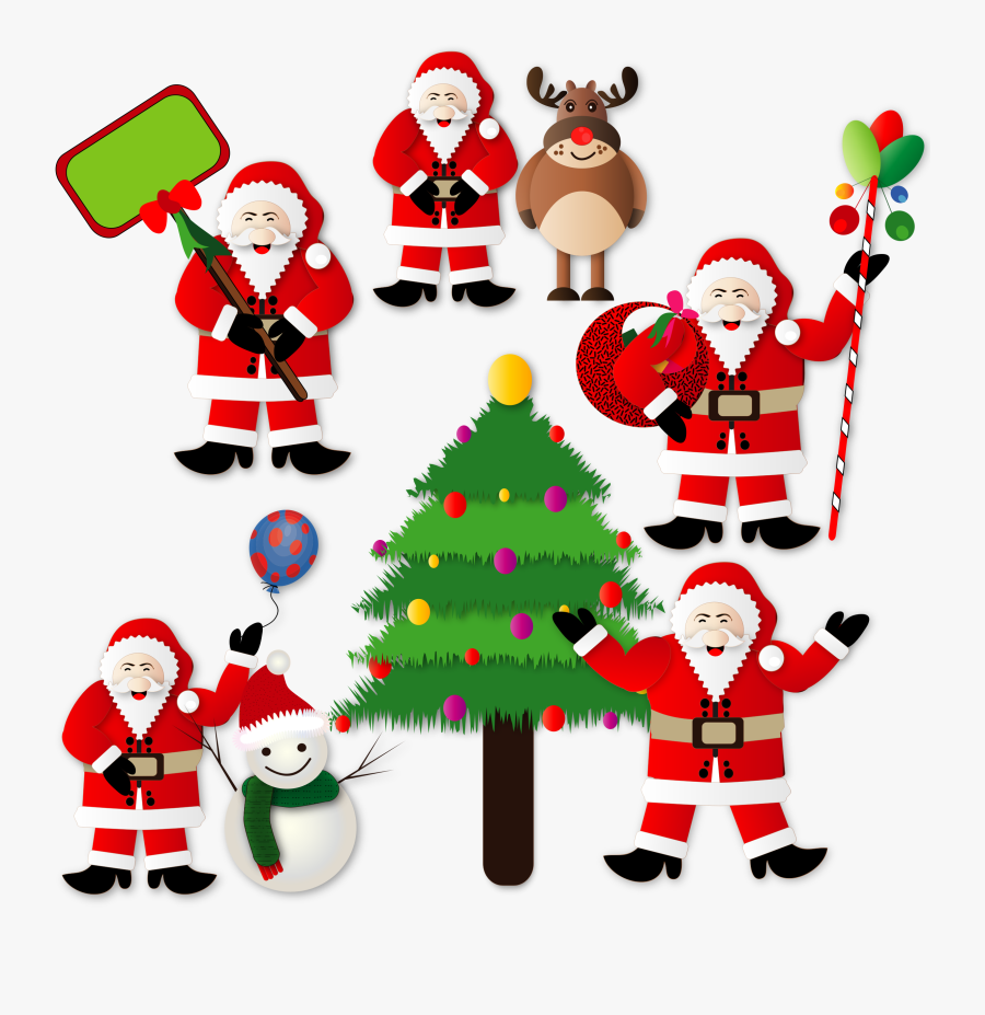 Clipart Christmas Santas Cute Snowman Clip Art Snowmen , Free ...