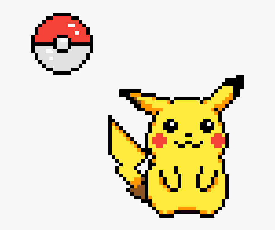 Graph Paper Drawings Of Pikachu , Transparent Cartoons - Pixel Art ...