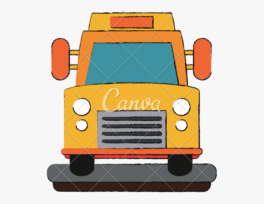 School Bus Clipart Front View - Illustration , Free Transparent Clipart ...