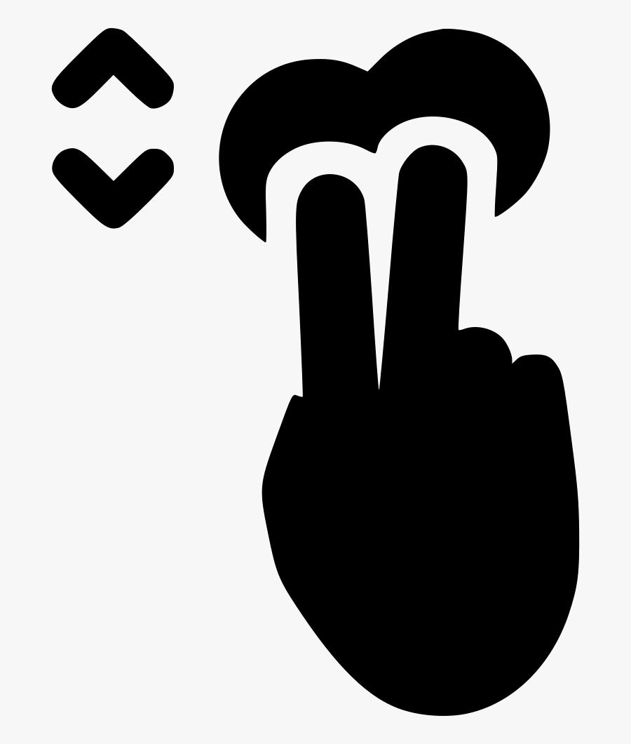 Two Finger Tap Drag Up Down , Free Transparent Clipart - ClipartKey
