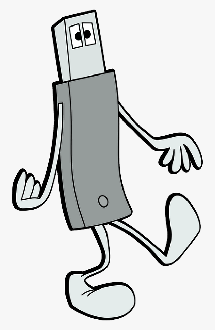 Usb Cartoon Png , Free Transparent Clipart - ClipartKey