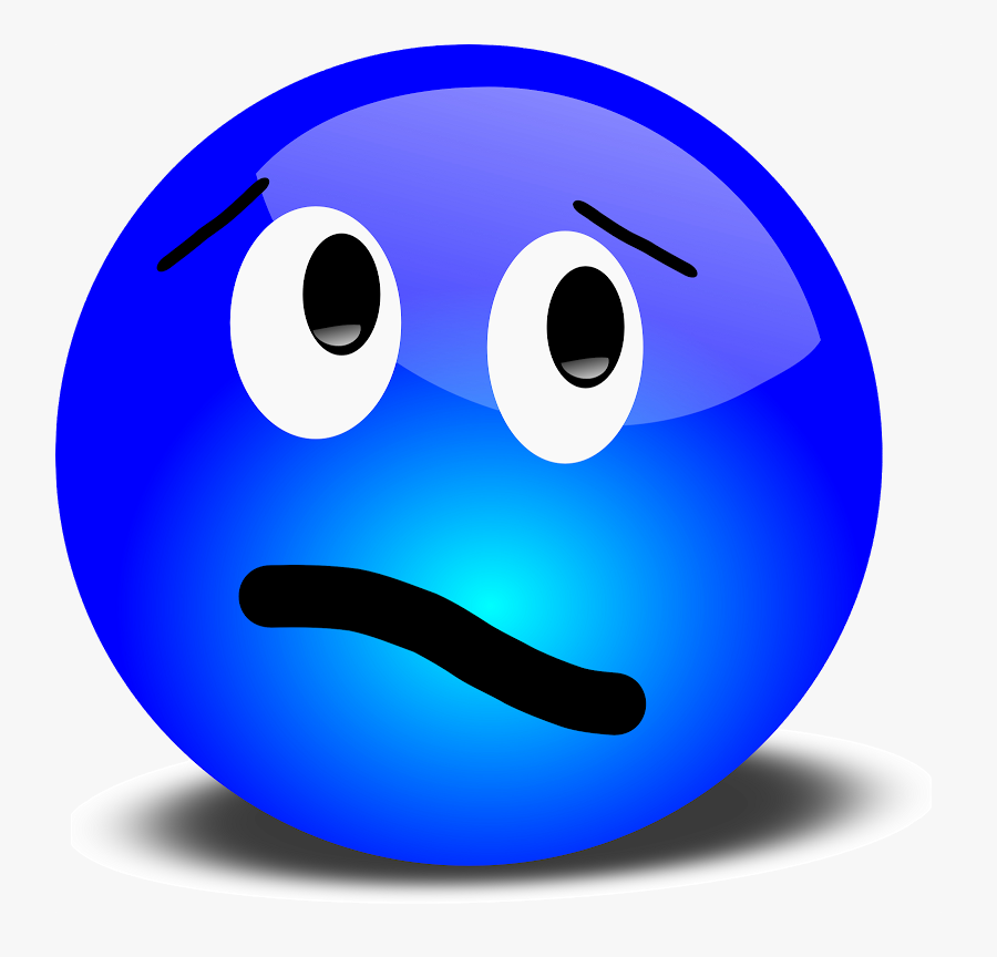 Angry Smiley Faces Clip Art - Blue Smiley Face , Free Transparent ...
