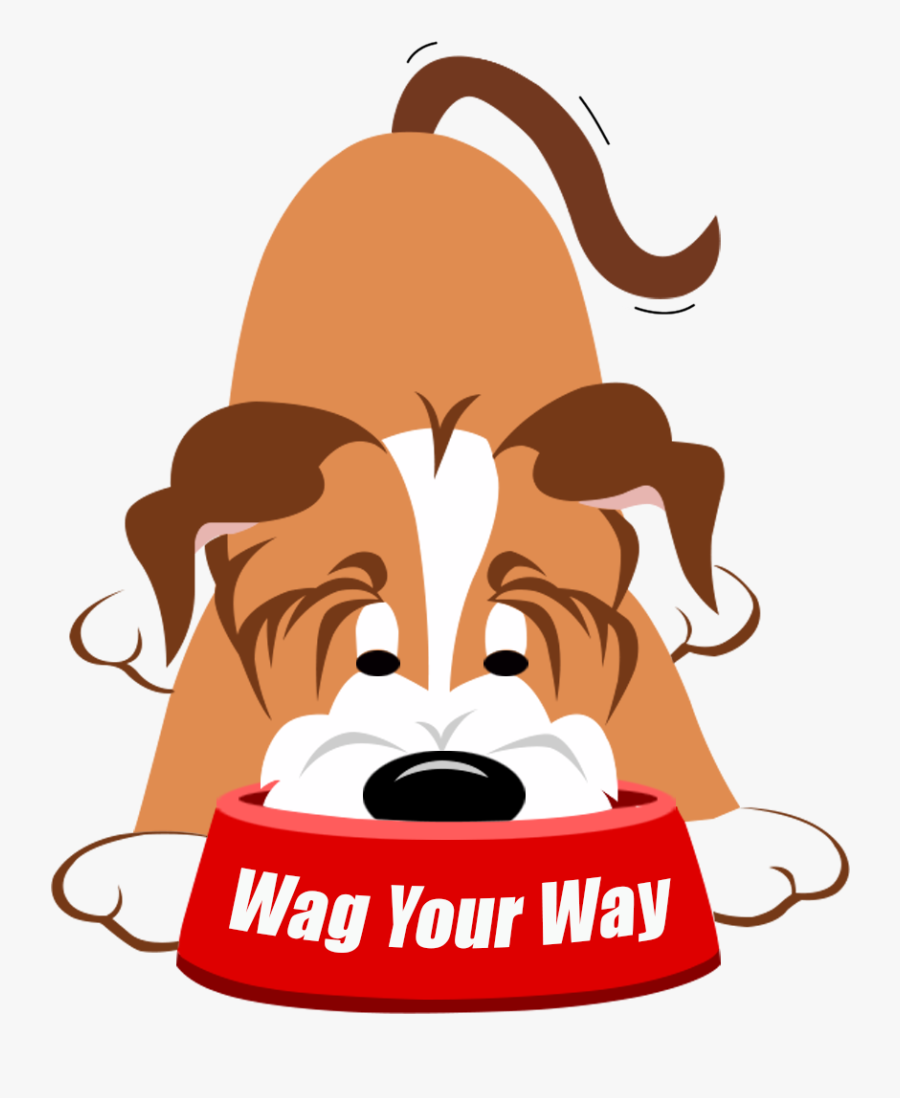 Terms Of Service Wag Your Way - Cartoon Dog Drinking Water , Free ...