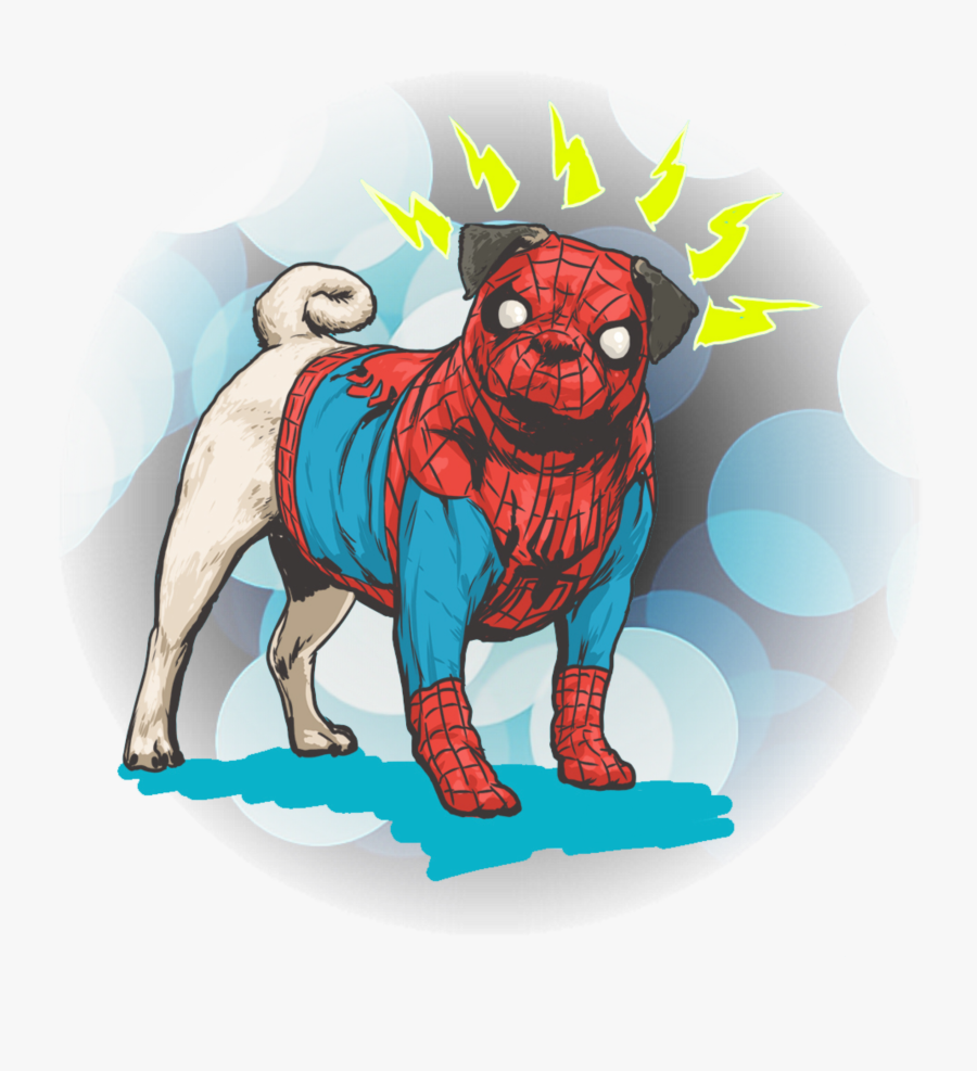 #dog #spiderman #pug #superhero - Spiderman Pug , Free Transparent ...