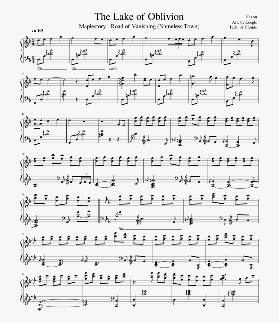 Toy Netta Piano Sheet , Free Transparent Clipart - ClipartKey