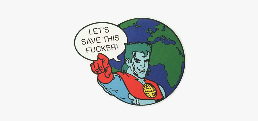 Captain Planet Sticker , Free Transparent Clipart - ClipartKey