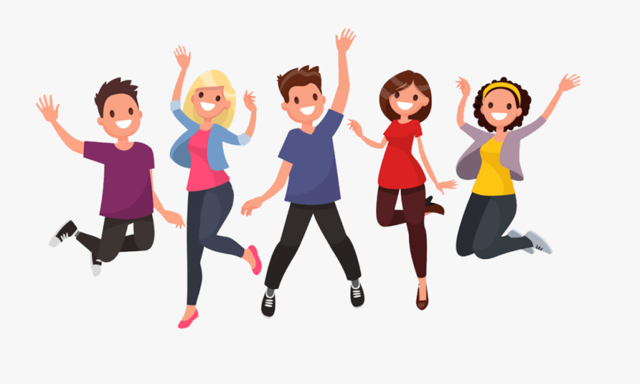 Happiness - Cartoon Students Png , Free Transparent Clipart - ClipartKey