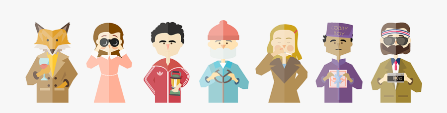 Wes Anderson Characters , Free Transparent Clipart - ClipartKey