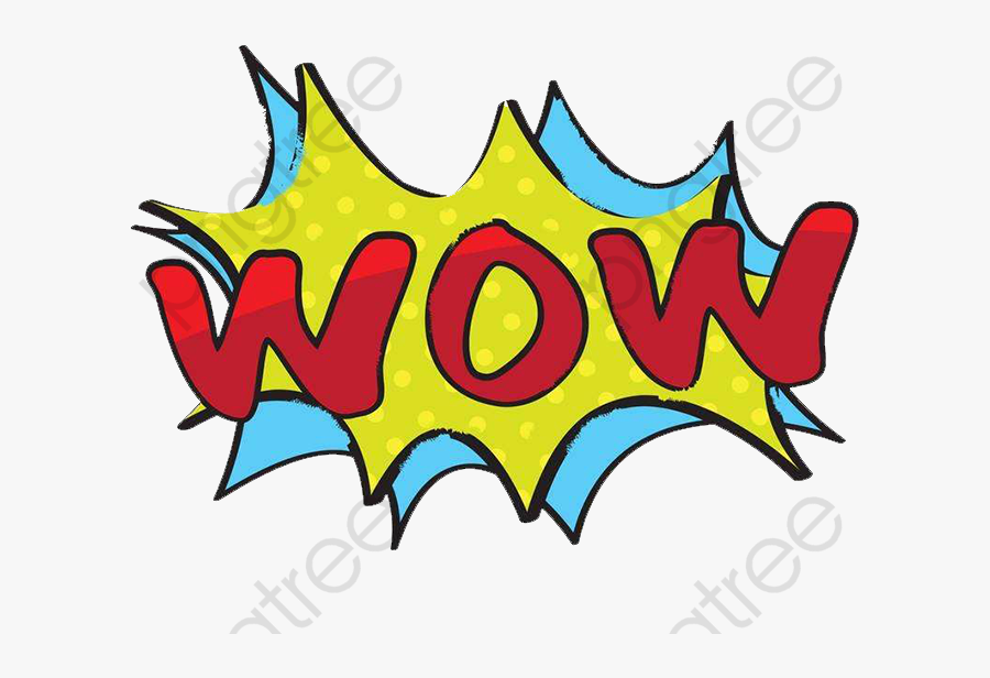 Color Exclamation Mark Cartoon - Pop Arts Wow Png , Free Transparent ...
