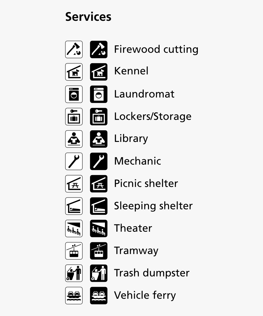 Services Icon Set - National Park Symbol On Map , Free Transparent ...