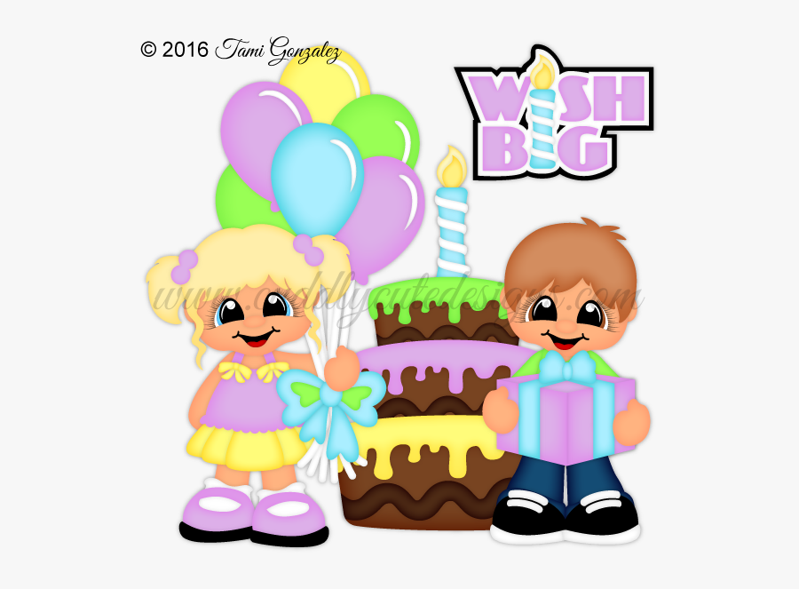 Birthday Cuties Birthday Scrapbook Pages, Birthday - Cartoon , Free ...
