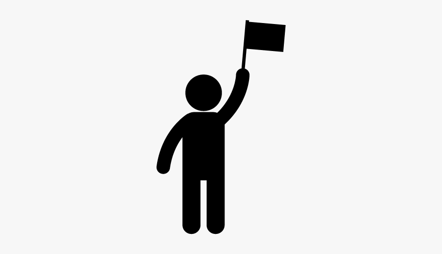 Person With Flag Icon Png , Free Transparent Clipart - ClipartKey