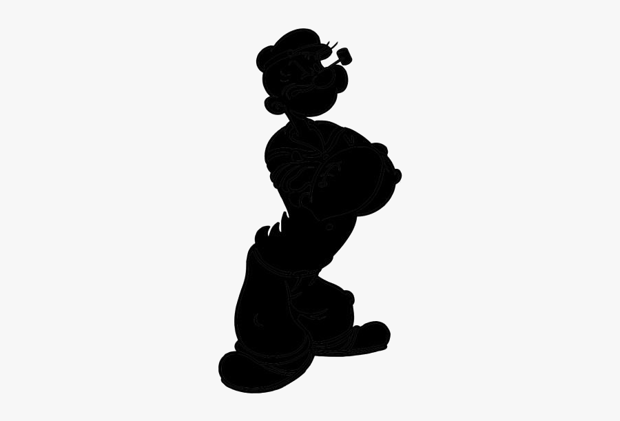 Popeye Png Drawing - Silhouette , Free Transparent Clipart - ClipartKey
