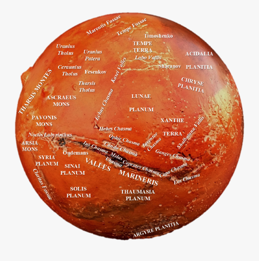 Buy Mars Globe - Circle , Free Transparent Clipart - ClipartKey