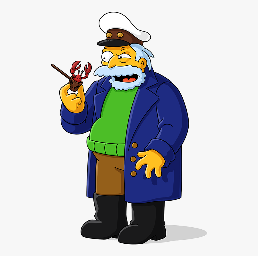 Old Clipart Sea Captain - Simpsons Captain , Free Transparent Clipart ...