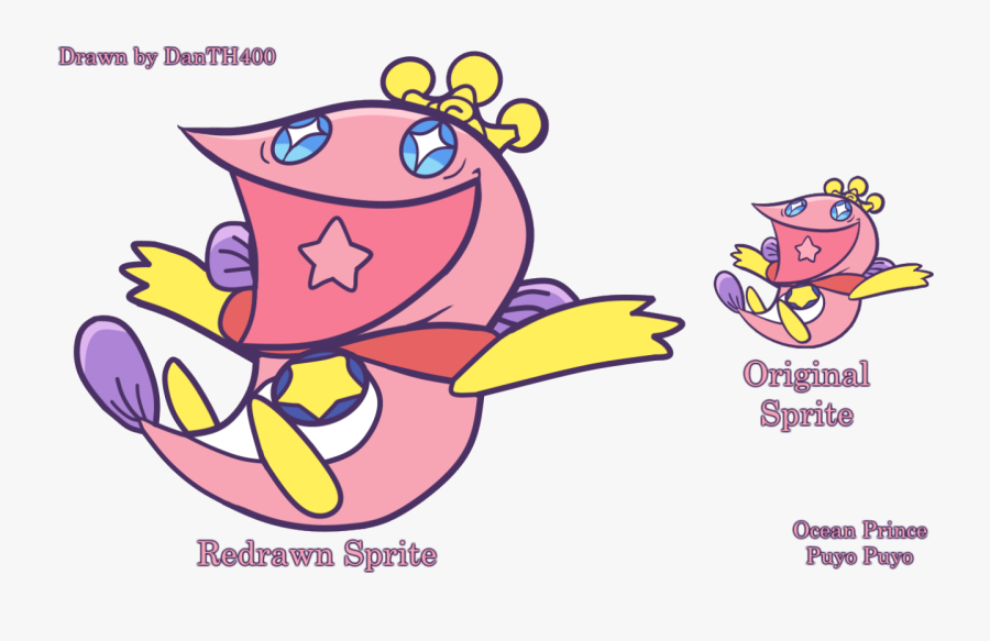 I Decided To Redraw Ocean Prince Sprite Form Puyo Puyo , Free ...