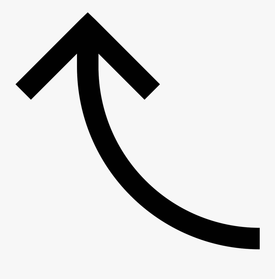 Up 3 Icon - Transparent Curved Arrow Icon , Free Transparent Clipart ...