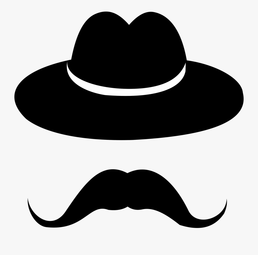 Top Hat Moustache Cowboy Hat - Hat Mustache , Free Transparent Clipart ...