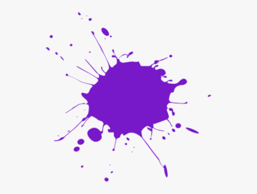 Paintball Clipart Splat - Purple Paint Splatter Png , Free Transparent ...