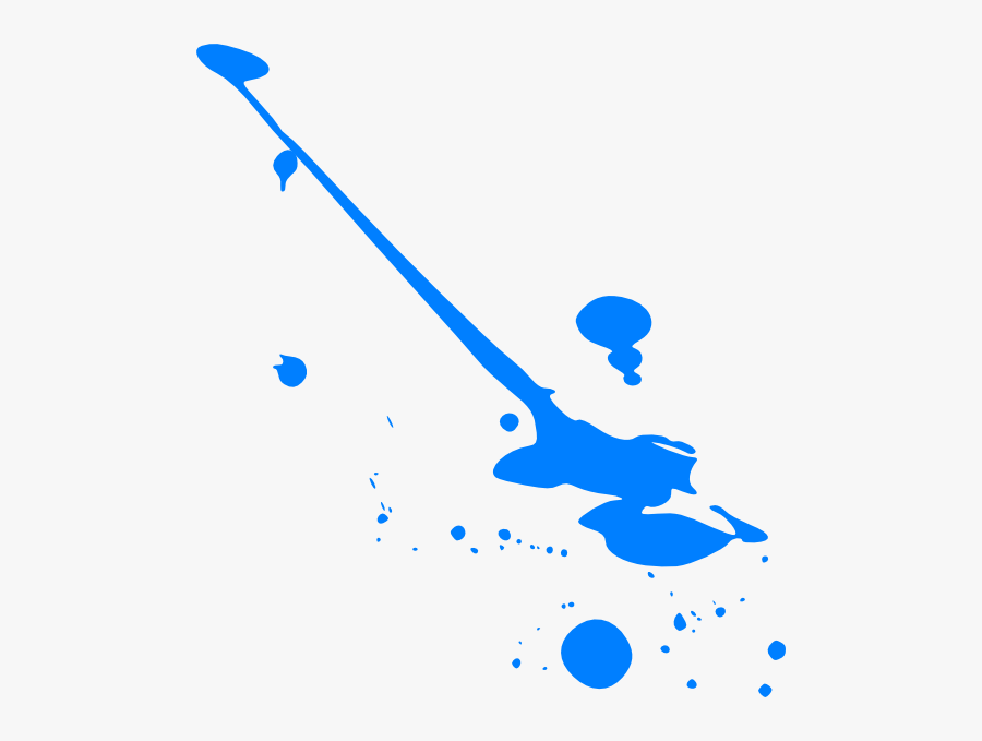 Transparent Splatter Paint Clipart - Transparent Background Blue Paint ...