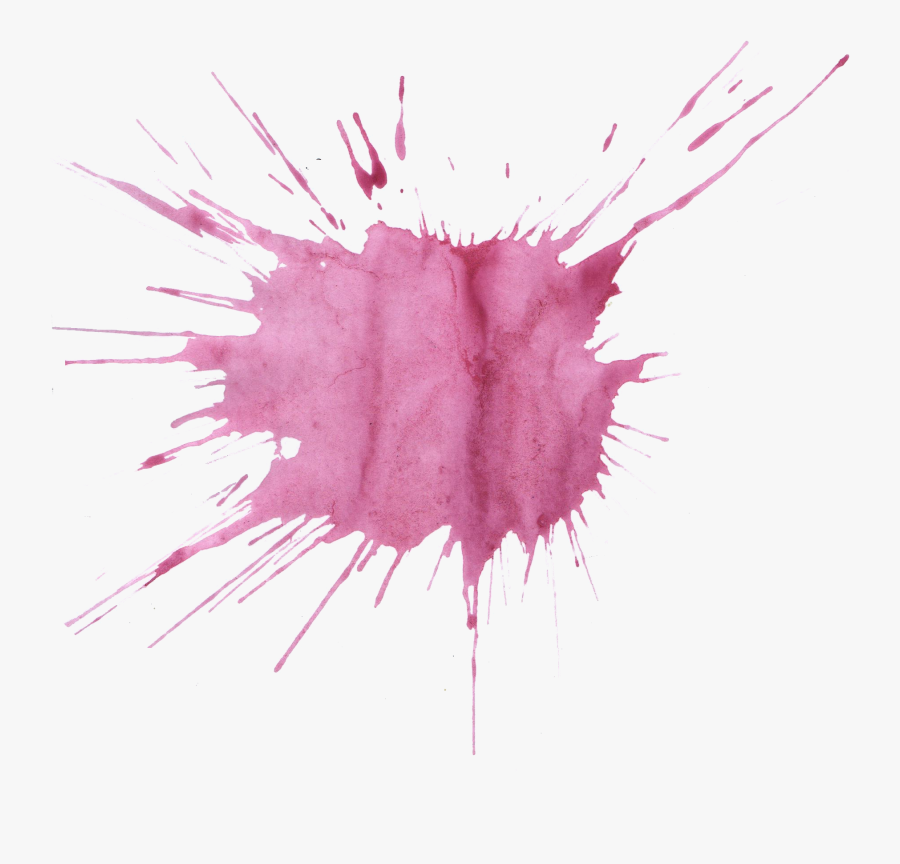 Splatter Clipart Maroon Paint - Pink Paint Splatter Watercolor , Free ...