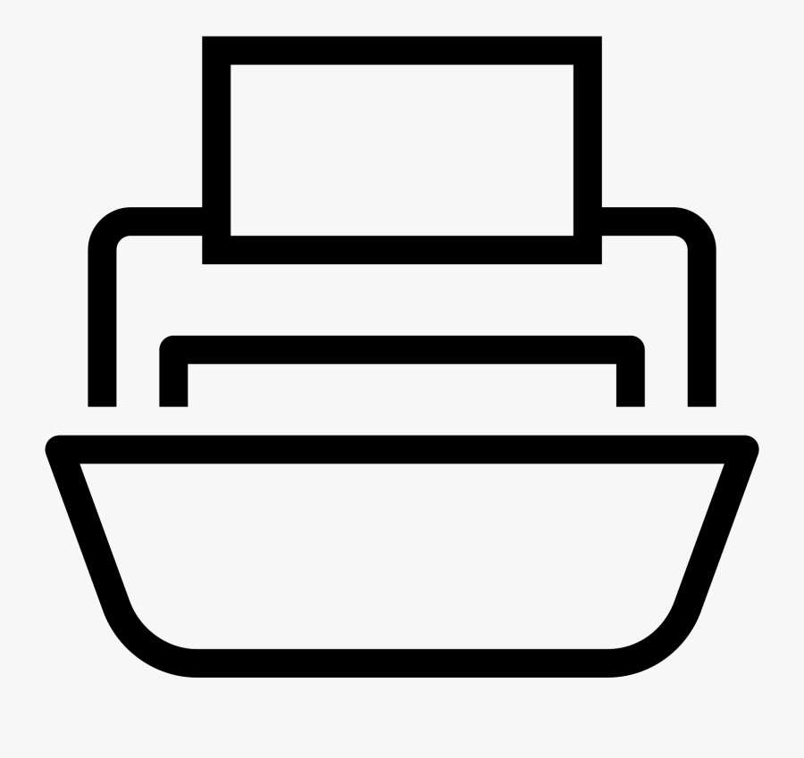 Newspaper Clipart Printer - White Printer Icon Png , Free Transparent ...