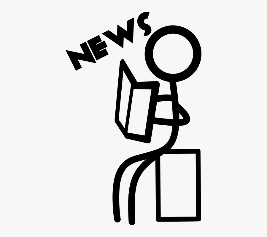 Stick Man Reading , Free Transparent Clipart - ClipartKey