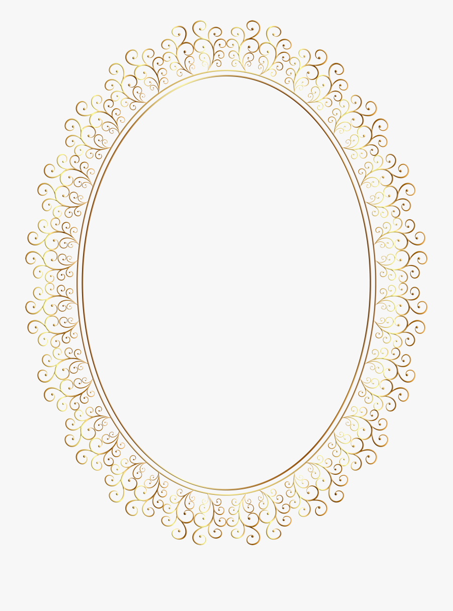 Oval Frame Transparent Clip Art Image - Transparent Background Oval ...