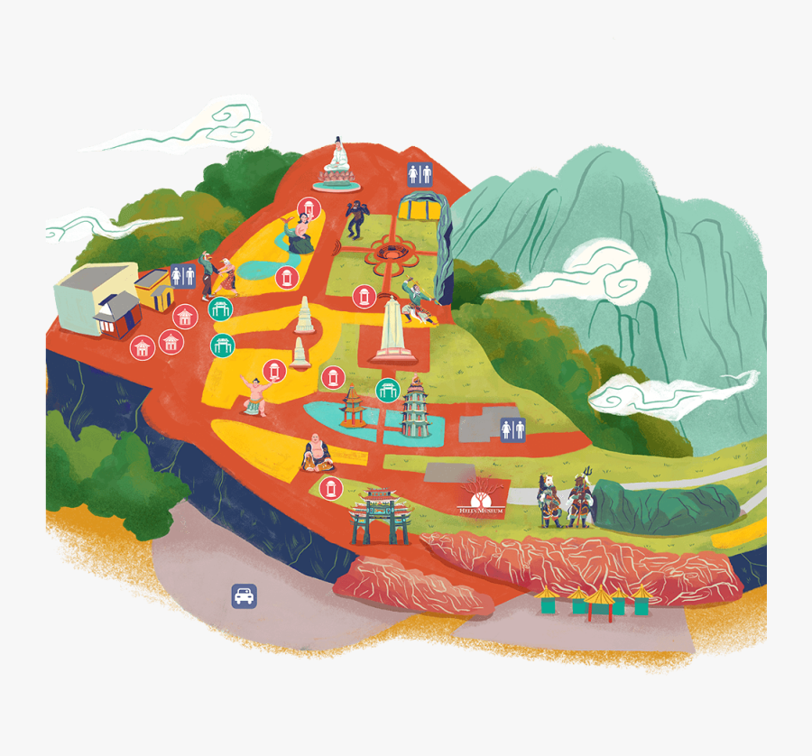 Ten Courts Of Hell - Haw Par Villa Map , Free Transparent Clipart ...