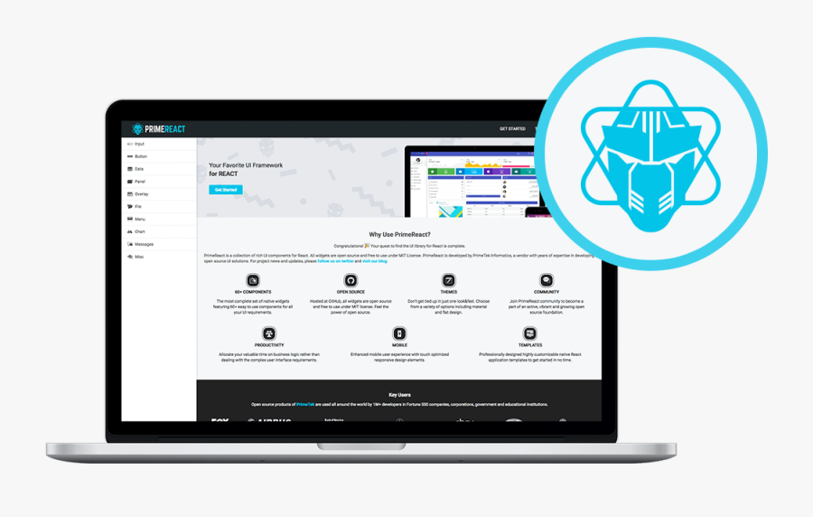 Primereact For React - Operating System , Free Transparent Clipart - ClipartKey