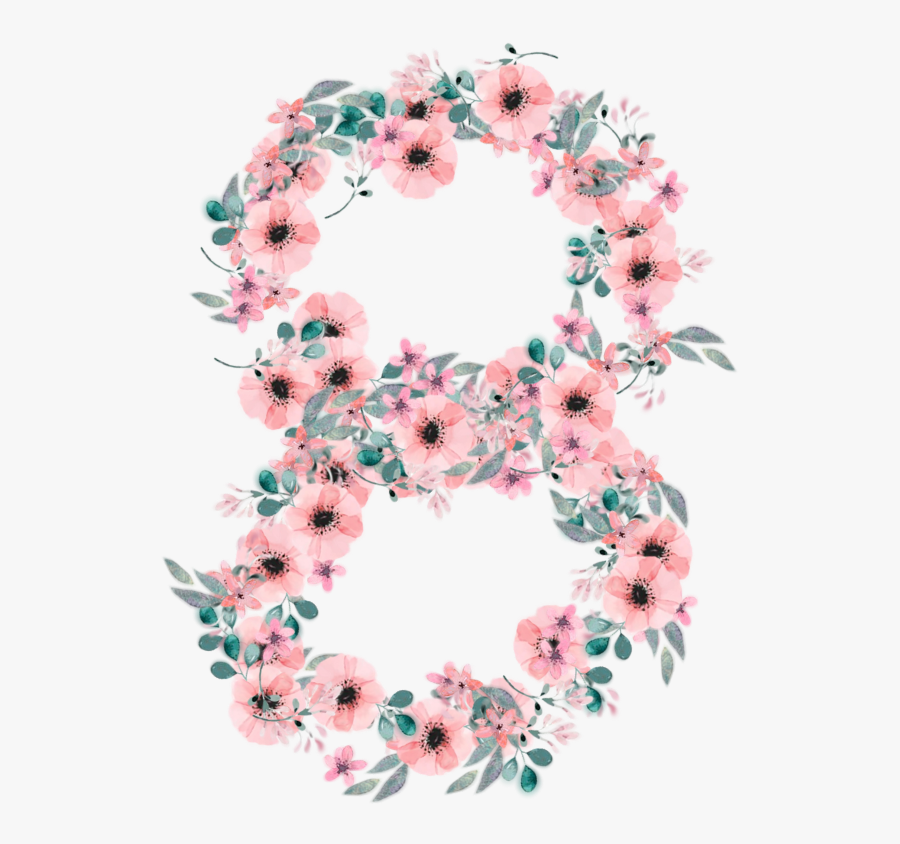#8 #eight #flower #number #number8 #numbereight #flower8 - Cute Number ...