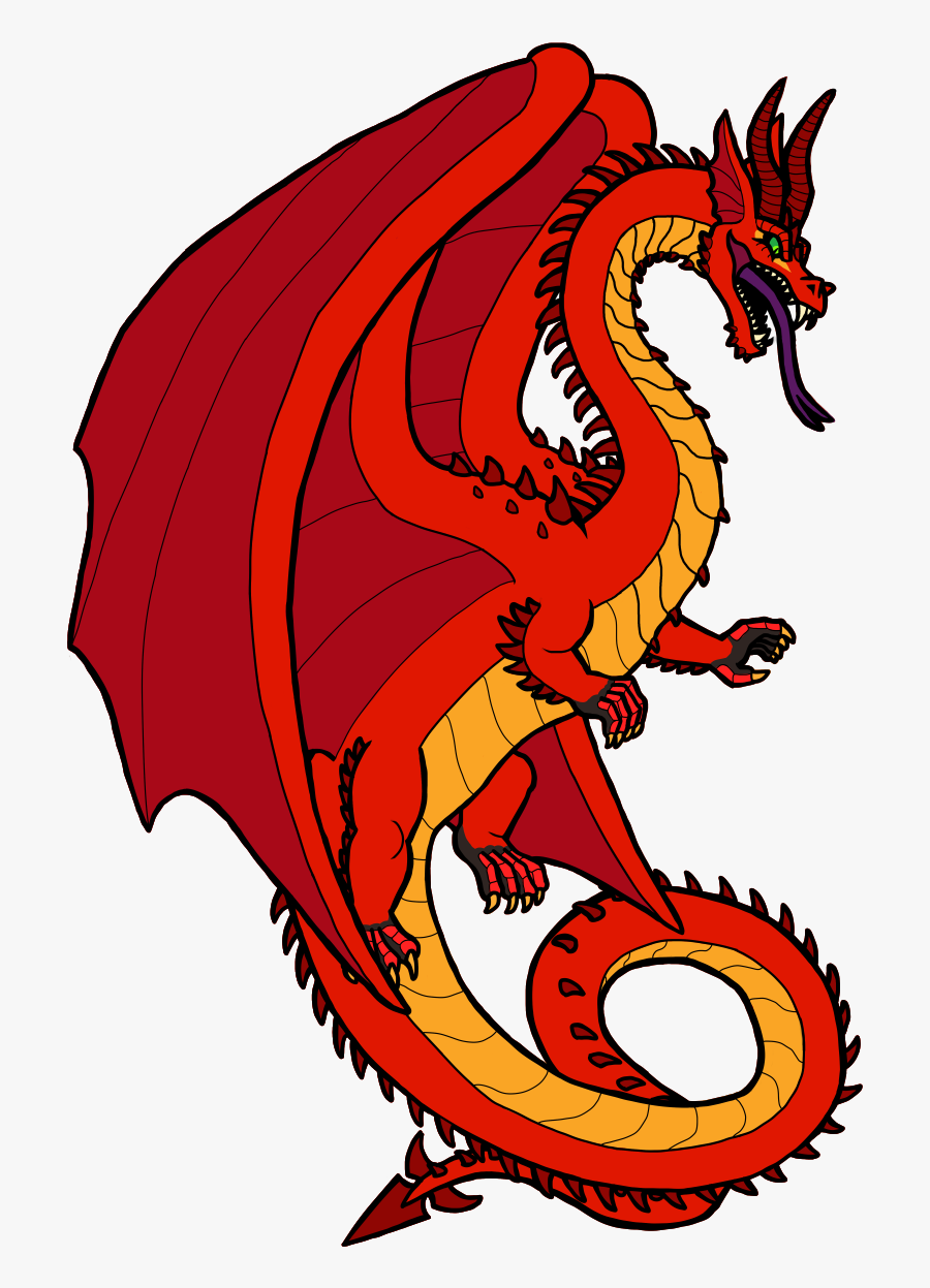 Gilded Dragon Main - Red And Yellow Dragon , Free Transparent Clipart ...