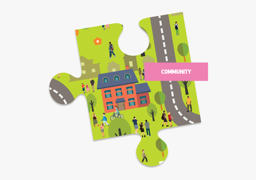 Community Puzzle Piece - Graphic Design , Free Transparent Clipart ...