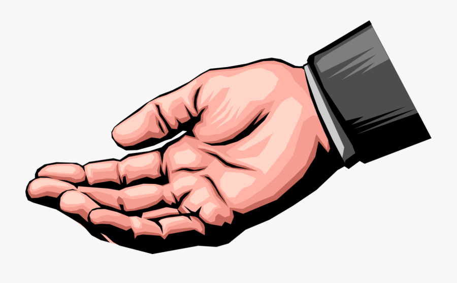 Vector Illustration Of Open Hand Palm - Open Hands Clip Art , Free ...