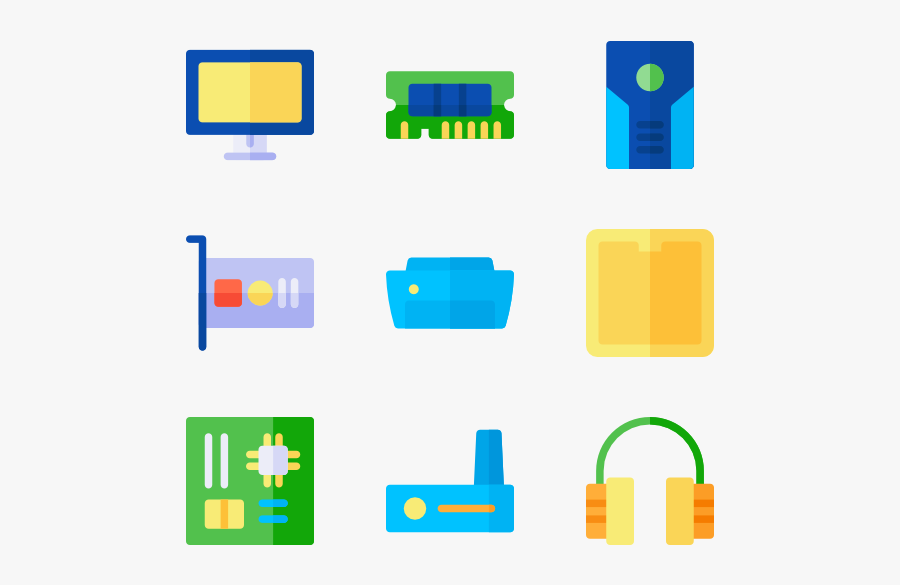 Computer Parts Clipart Hd Yellow , Free Transparent Clipart - ClipartKey