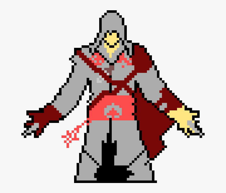 Assassin"s Creed - Minecraft Pixel Art Ezio , Free Transparent Clipart ...