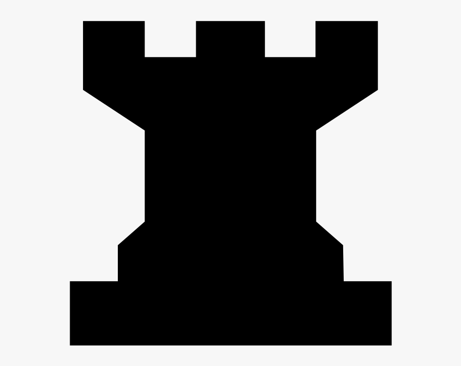 Chess Piece Silhouette - Chess Rook Silhouette , Free Transparent ...