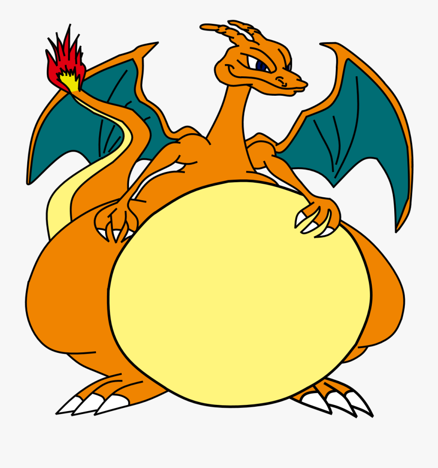 Fat Charizard - Marvin The Martian Fat , Free Transparent Clipart ...