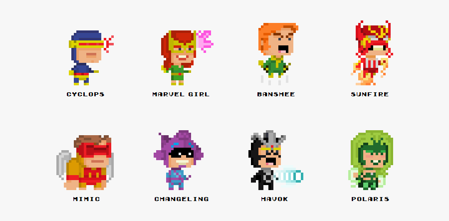 8 Bit X Men , Free Transparent Clipart - ClipartKey