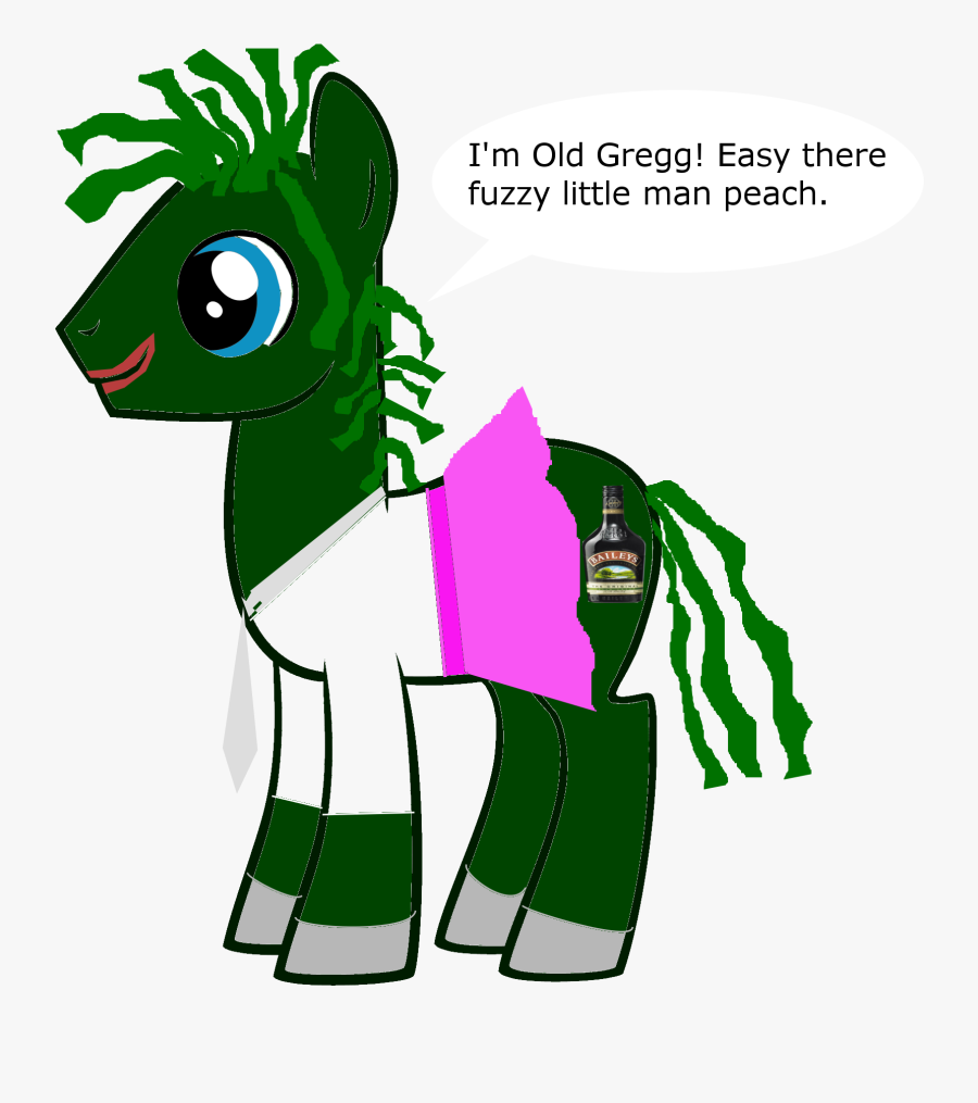 I"m Old Gregg Easy There Fuzzy Little Man Peach Pony - Cartoon , Free ...