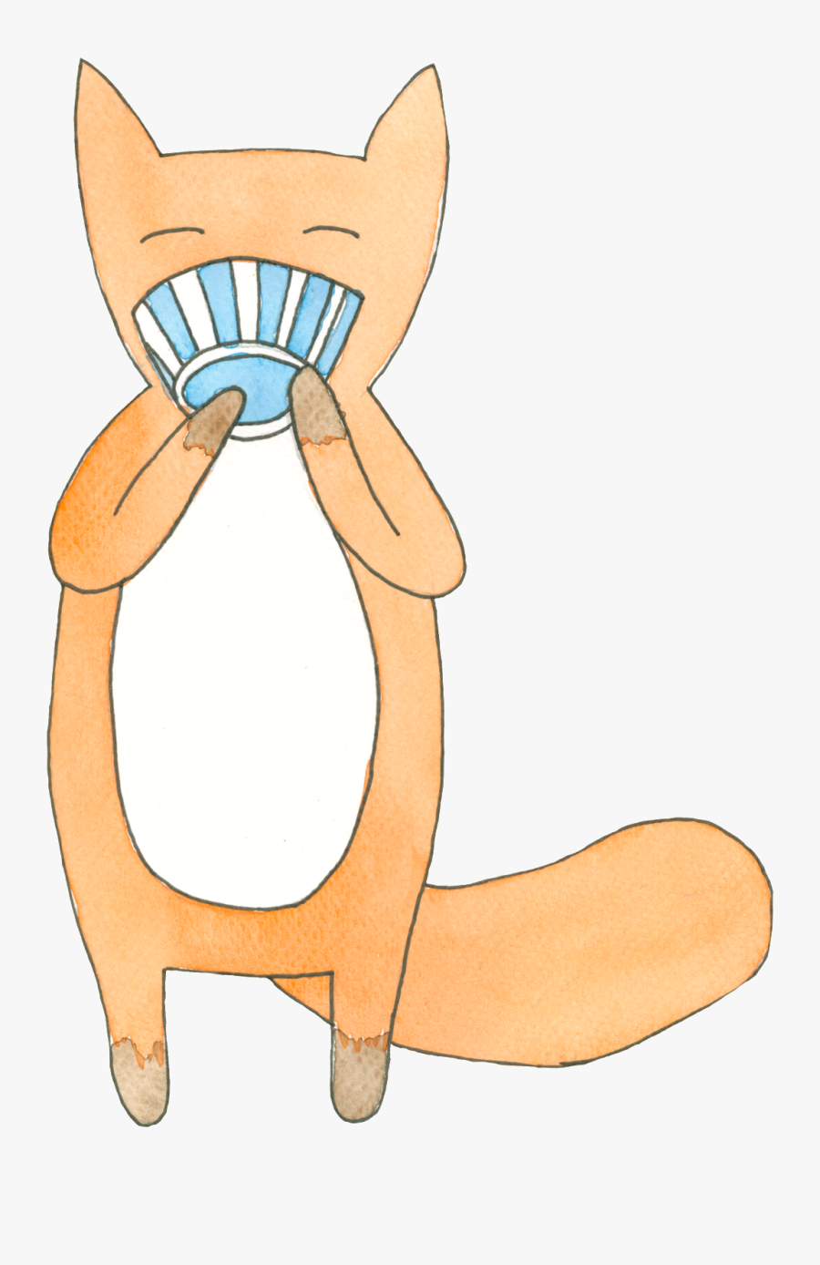 Fox Cartoon Eating Png For Food - Cartoon , Free Transparent Clipart ...