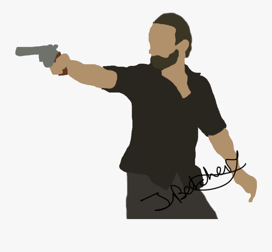 Transparent Rick Grimes Png - Shoot Rifle , Free Transparent Clipart ...
