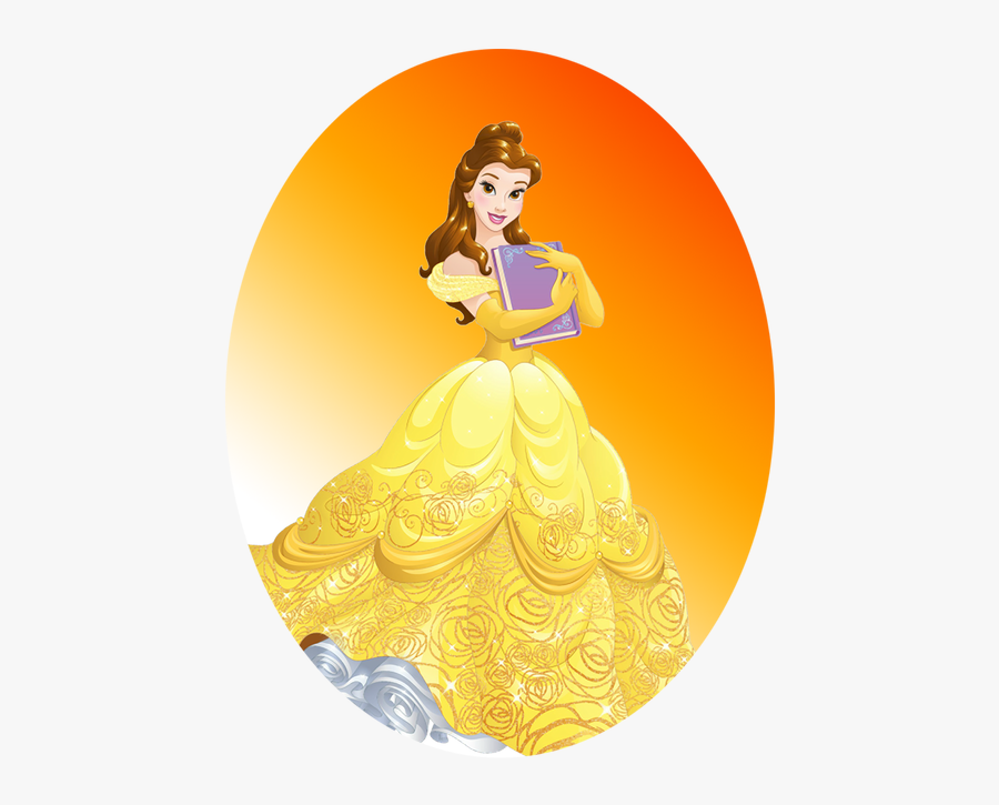 Disney Princess Png - Disney Princess Belle With Book , Free ...