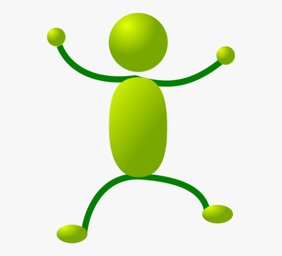 Stickman Waving And Happy - Stickman Color , Free Transparent Clipart ...