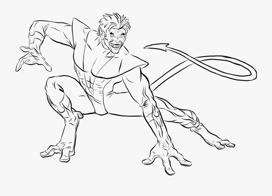 Nightcrawler Digital Drawing On Behance - Line Art , Free Transparent ...