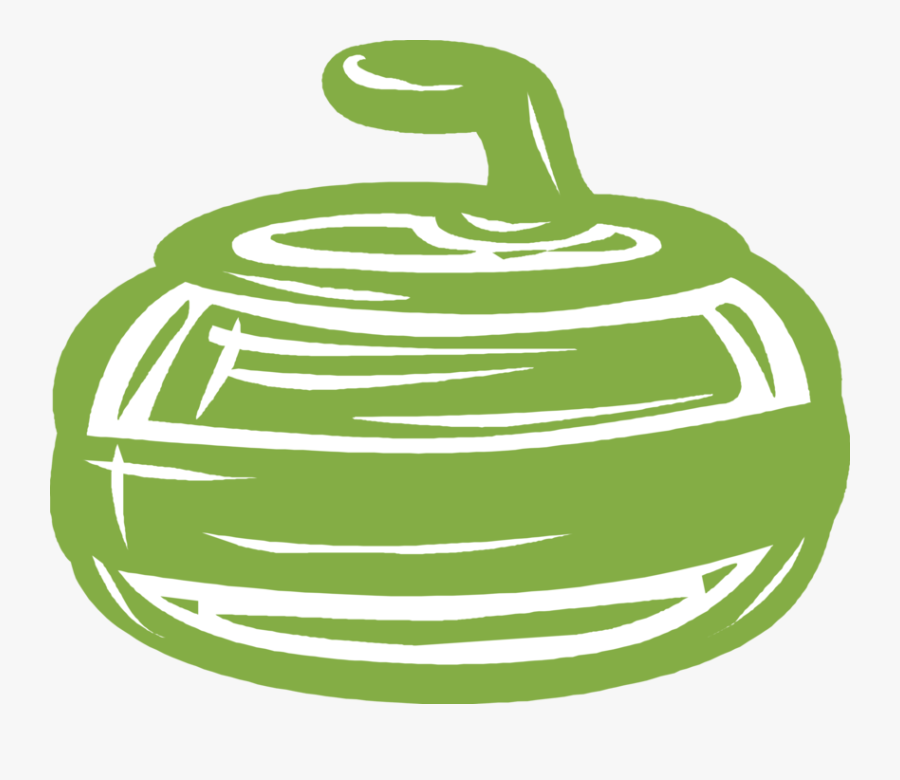 Vector Illustration Of Curling Granite Rock Stone - Curling , Free ...