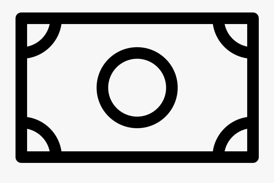 Transparent Note Icon Png - Black And White Money Note Clipart , Free ...