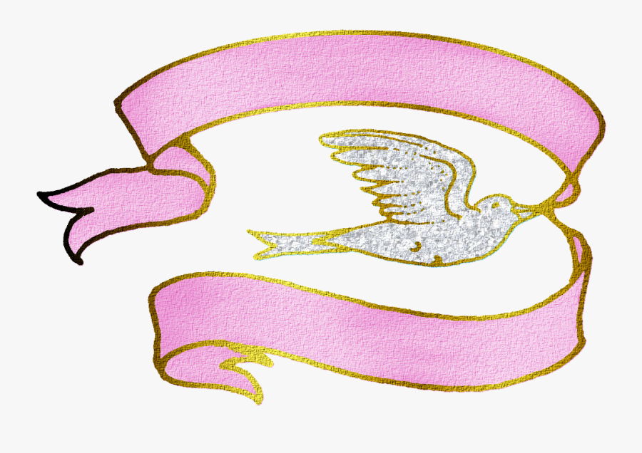 Dove Border Clip Art Border Clipart A Dove Page Border - Dove Ribbon ...