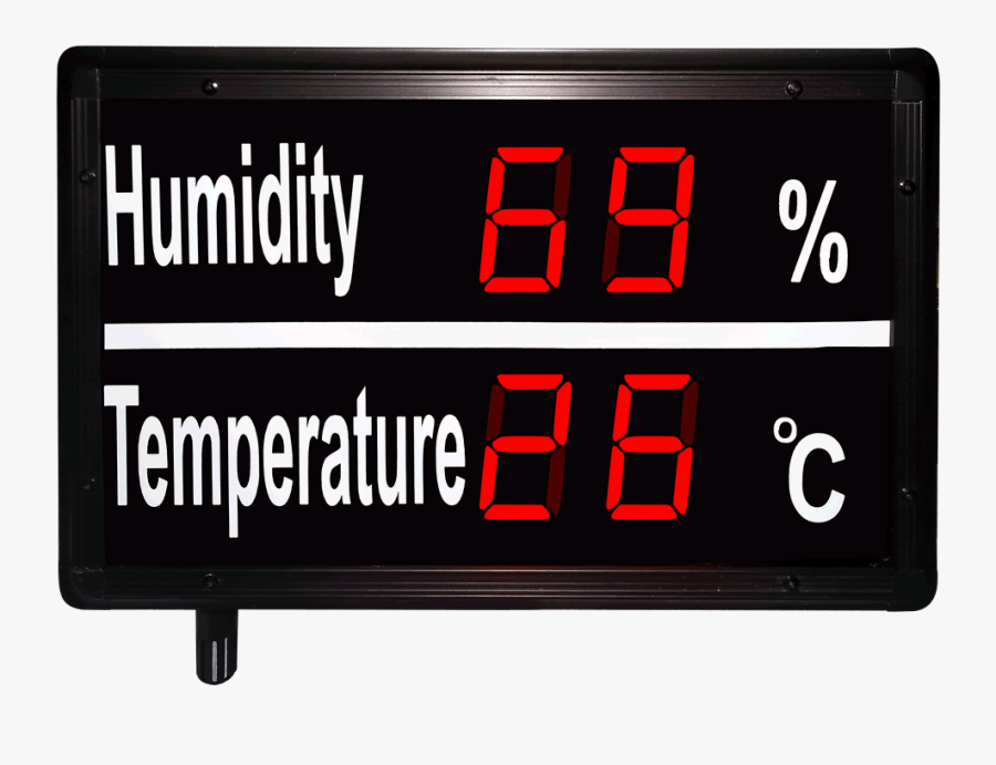 Humidity Clipart Temperature Gauge - Digital Temperature And Humidity ...
