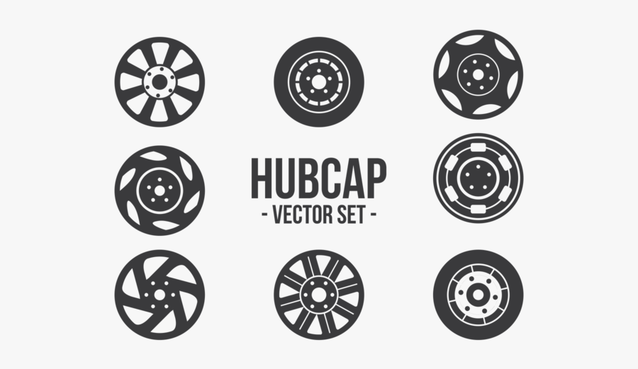 Hubcap Icons Vector - Transparent Tire Icon Set , Free Transparent ...